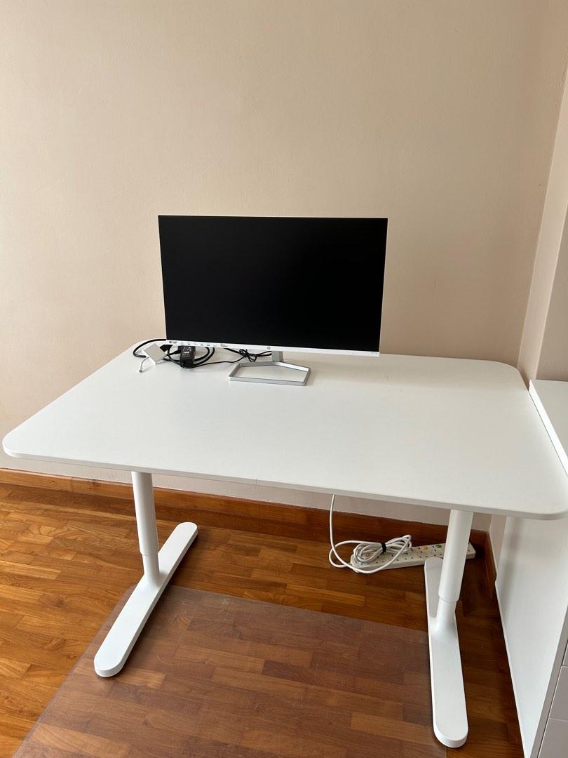 IKEA BEKANT White Table, Furniture & Home Living, Furniture, Tables ...