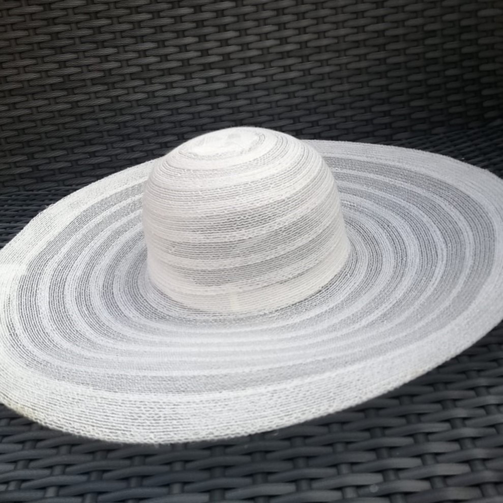 *In Stock* Feminine Wide Brim Korean White Lace Beach Sun Hat, Women's ...