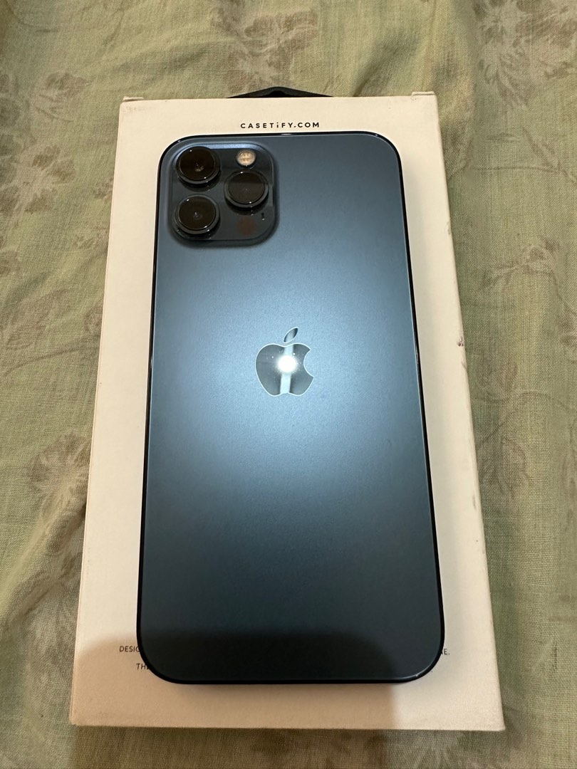 iPhone 12 Pro Max 256GB Pacific Blue with original casetify and apple cases, Mobile Phones ...