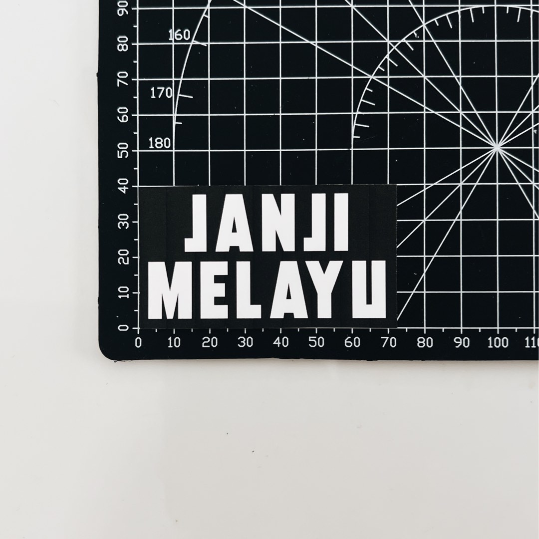 Janji Melayu Sticker, Motorcycles, Motorcycle Accessories on Carousell