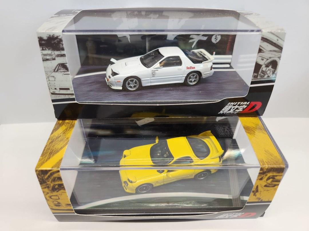 Hobby Japan initial d Mazda rx7 fc and fd (white and yellow) Kyosho ...