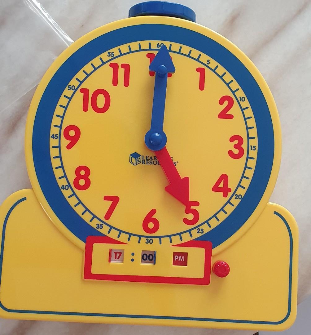 Learning Resources Clock, Hobbies & Toys, Toys & Games on Carousell