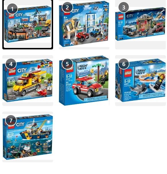 Lego City 60246 Police Station / 60008 Museum Break-in / 60053 Race Car ...