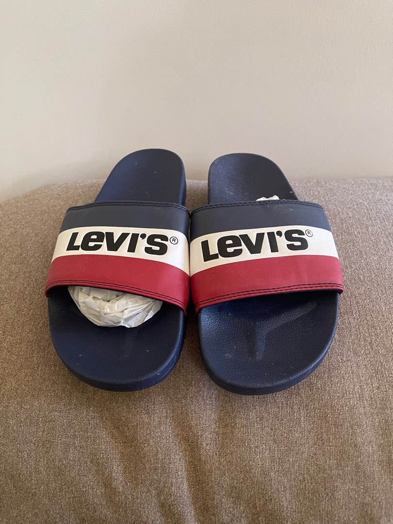 Levis Slides, Men's Fashion, Footwear, Slippers & Slides on Carousell
