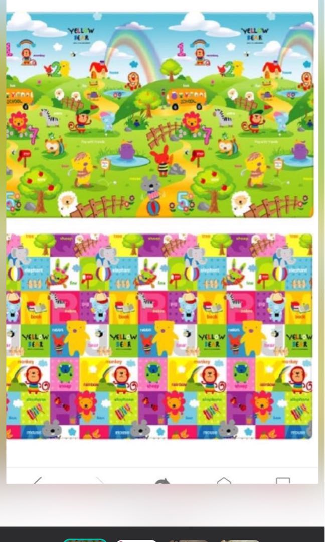 LG Hausys Prime Play mat - Yellow Bear, Babies & Kids, Infant Playtime ...