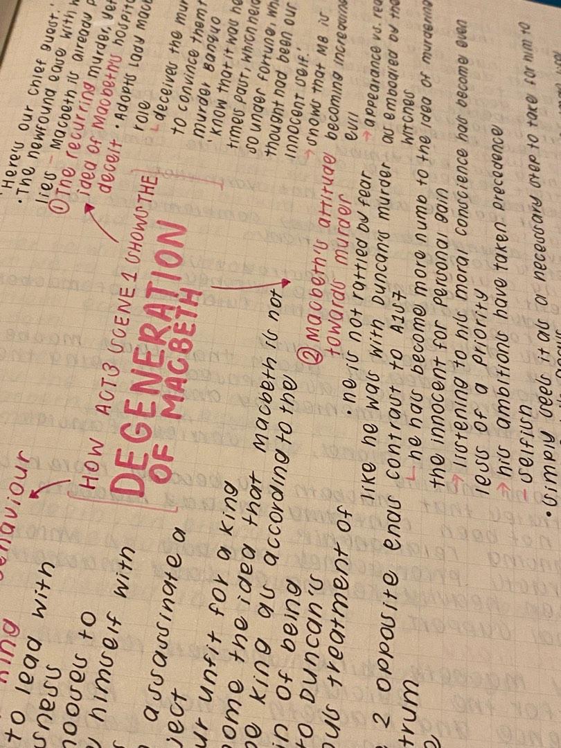 macbeth o levels notes, Hobbies & Toys, Books & Magazines, Textbooks on ...