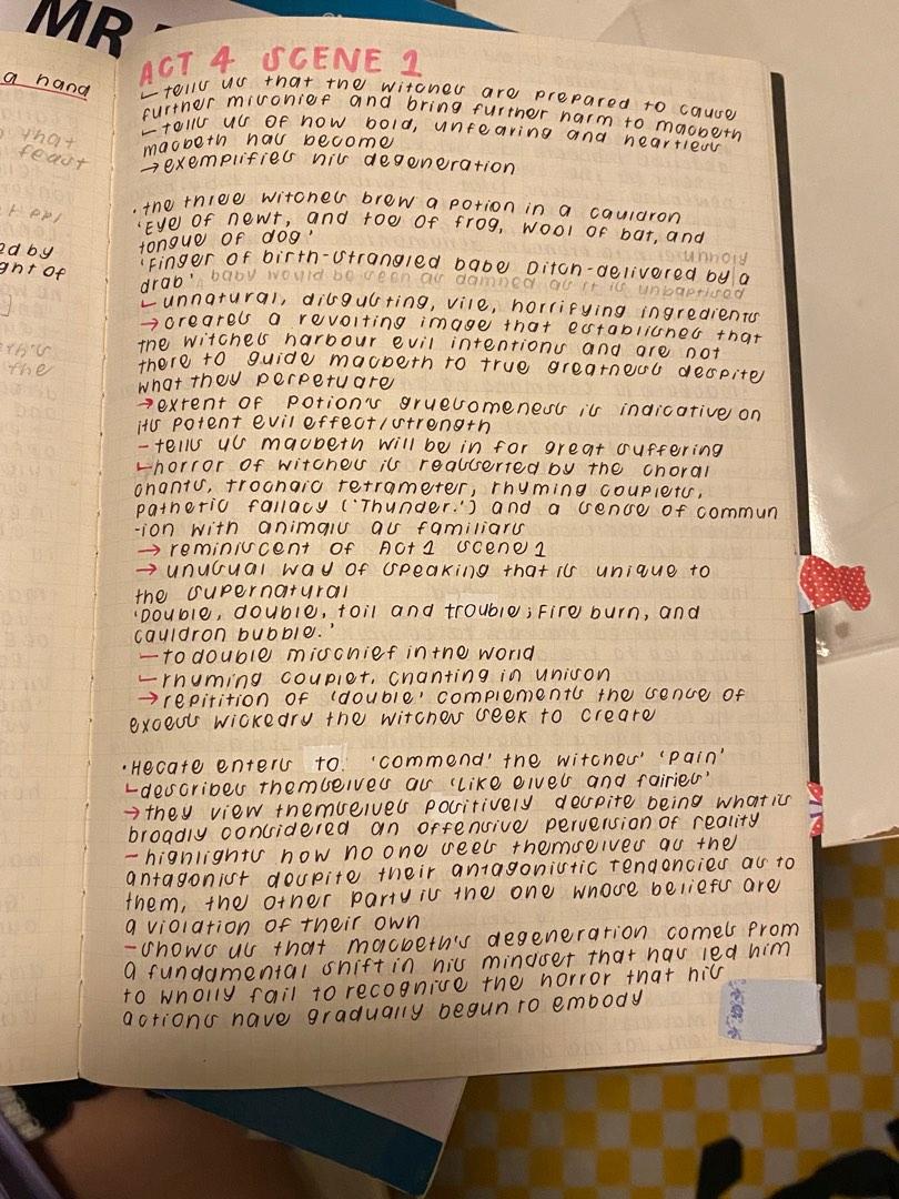 macbeth o levels notes, Hobbies & Toys, Books & Magazines, Textbooks on ...