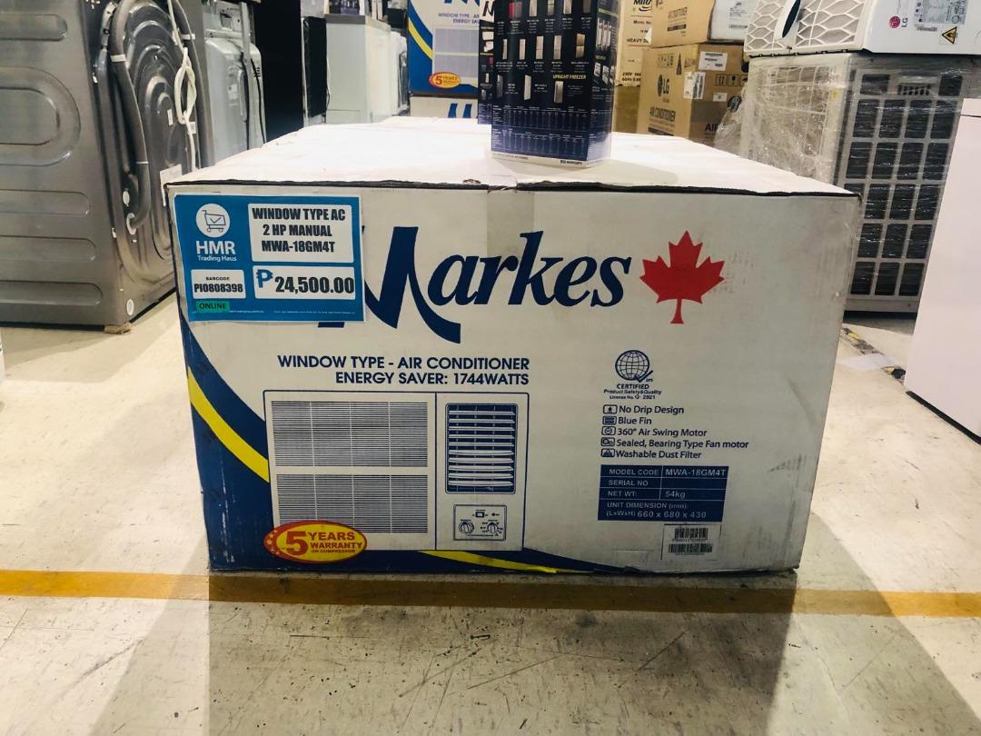 MARKES OF CANADA Window Type Aircon 2HP MWA-18GM4T, TV & Home ...