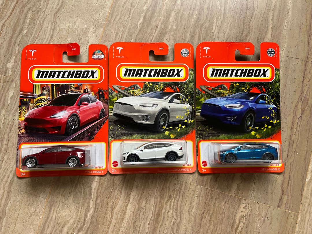 MATCHBOX TESLA Model X & Y, Roadster, Hobbies & Toys, Toys & Games on ...