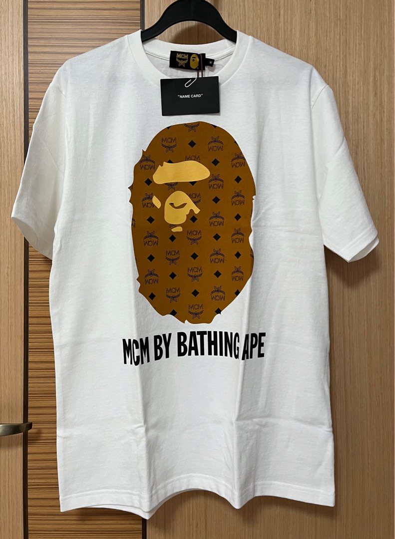 MCM x Bathing Ape Bape tee t shirt, Men's Fashion, Tops & Sets, Tshirts & Polo Shirts on Carousell