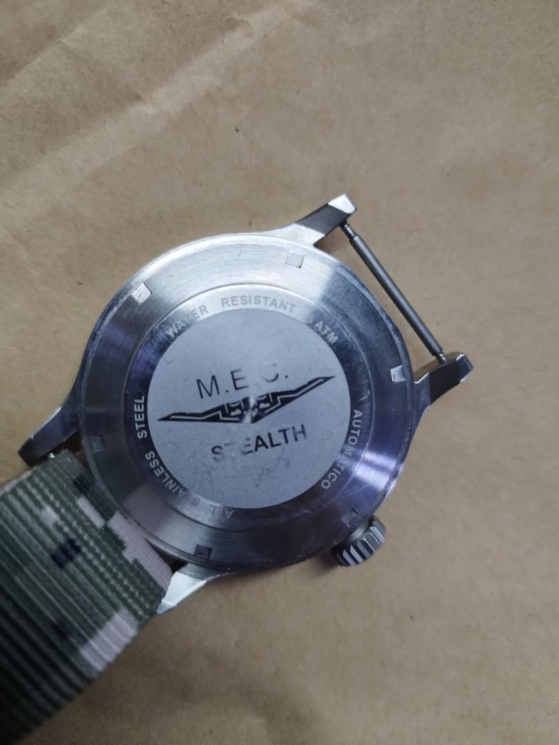 M.E.C. Stealth Automatico Pilot Watch, Men's Fashion, Watches ...