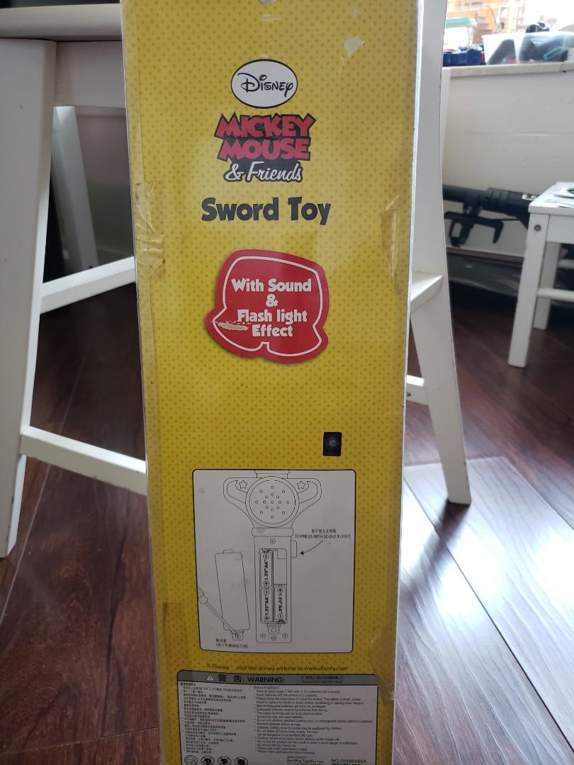 Disney Mickey mouse Sword Toy, 興趣及遊戲, 玩具 & 遊戲類 - Carousell