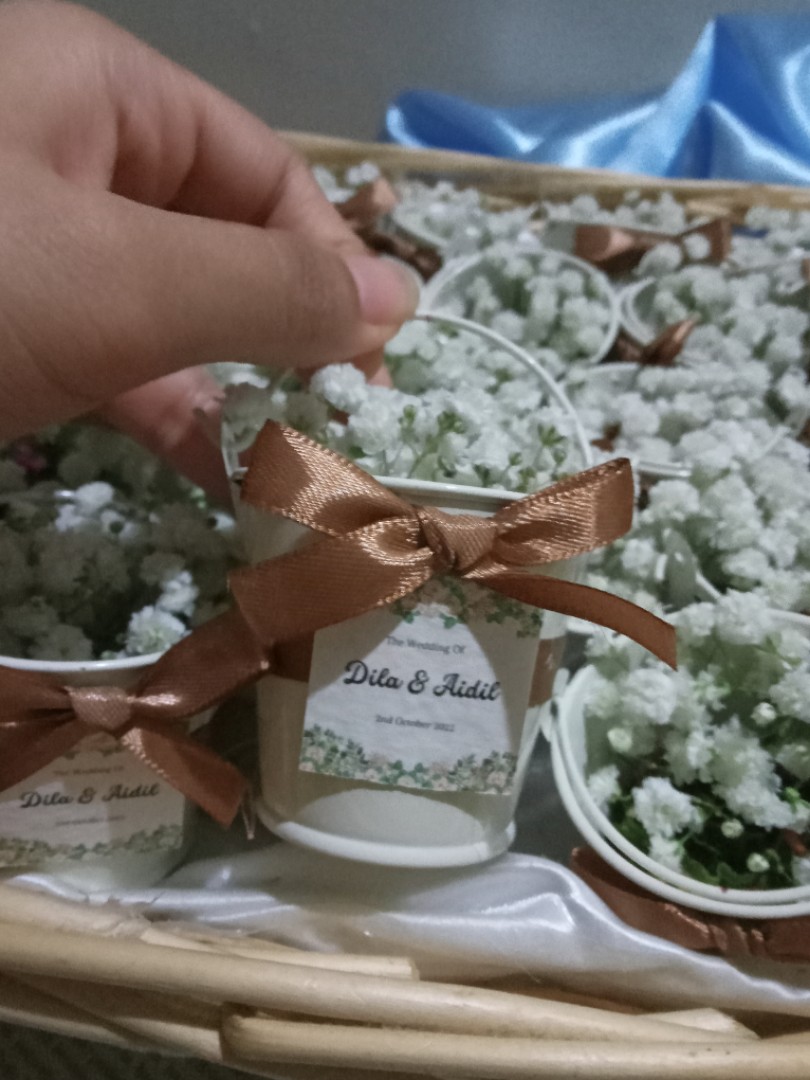 Mini Pots Bunga Rampai, Hobbies & Toys, Stationery & Craft, Flowers ...