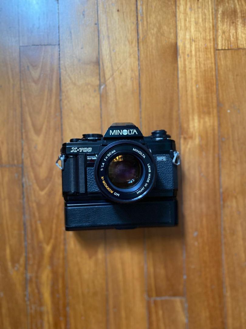 minolta x700 with MD rokkor -x 50mm f1.4, Photography, Cameras on Carousell