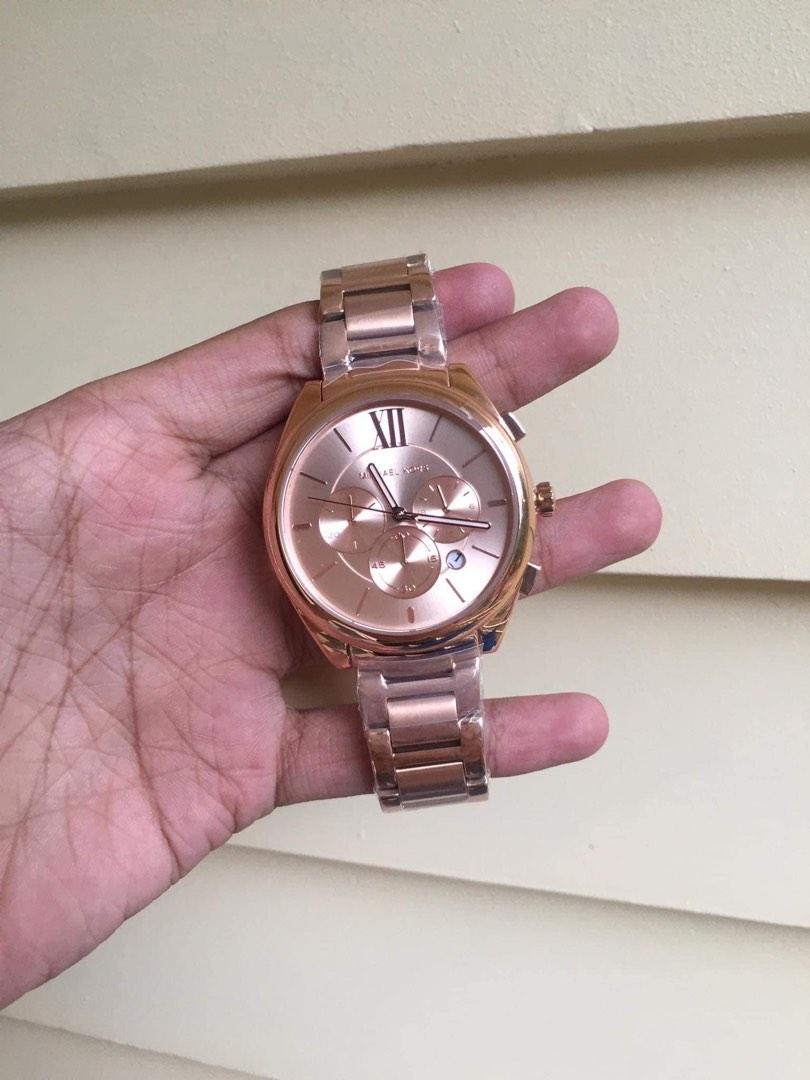 MK WOMENS JANELLE CHRONOGRAPH ROSE GOLD TONE LADIES WATCH MK7108, Women ...