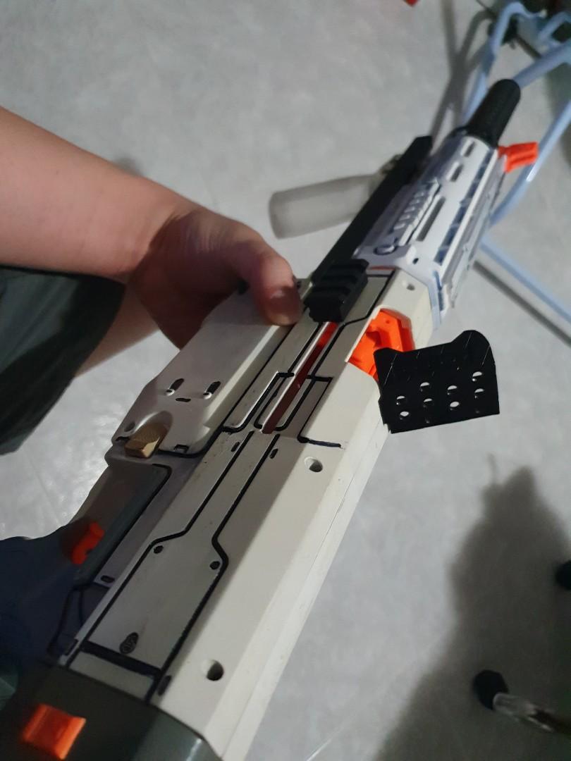 Star Wars inspired Modded NERF Retaliator Blaster + 4 x 12 Dart Mags ...
