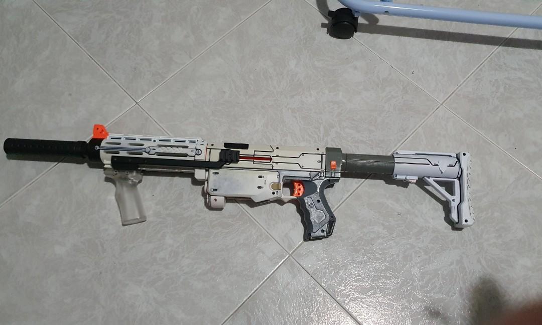 Star Wars inspired Modded NERF Retaliator Blaster + 4 x 12 Dart Mags ...