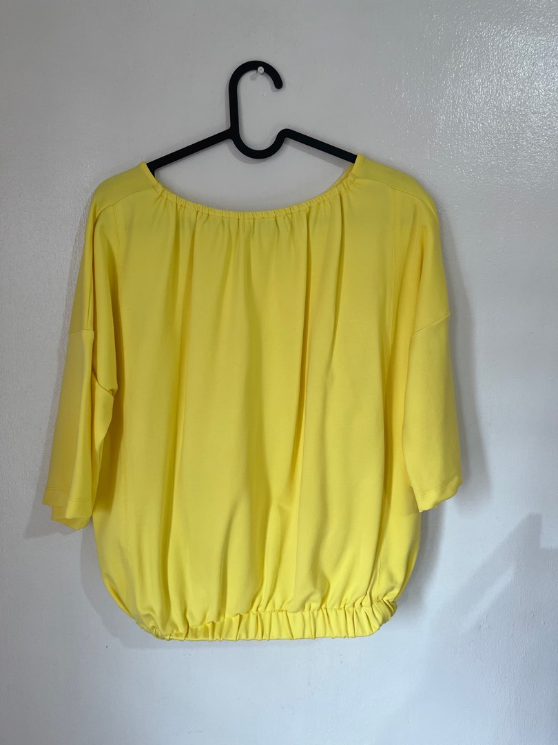 Mosaic Yellow Top, Women's Fashion, Tops, Blouses on Carousell