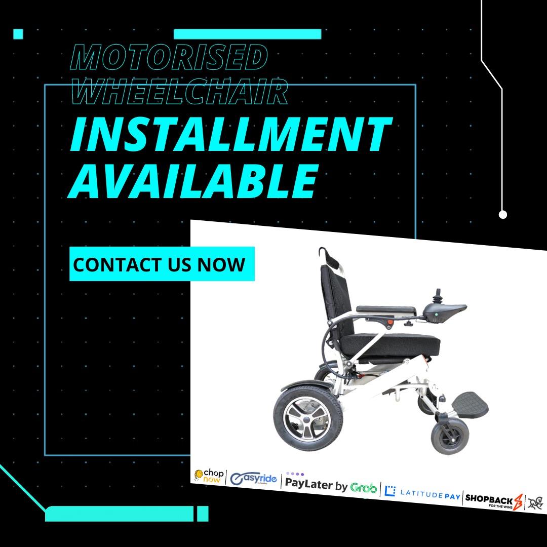 Motorised Wheelchair Installment Plan LTA Approved 24V 12Ah, Health ...