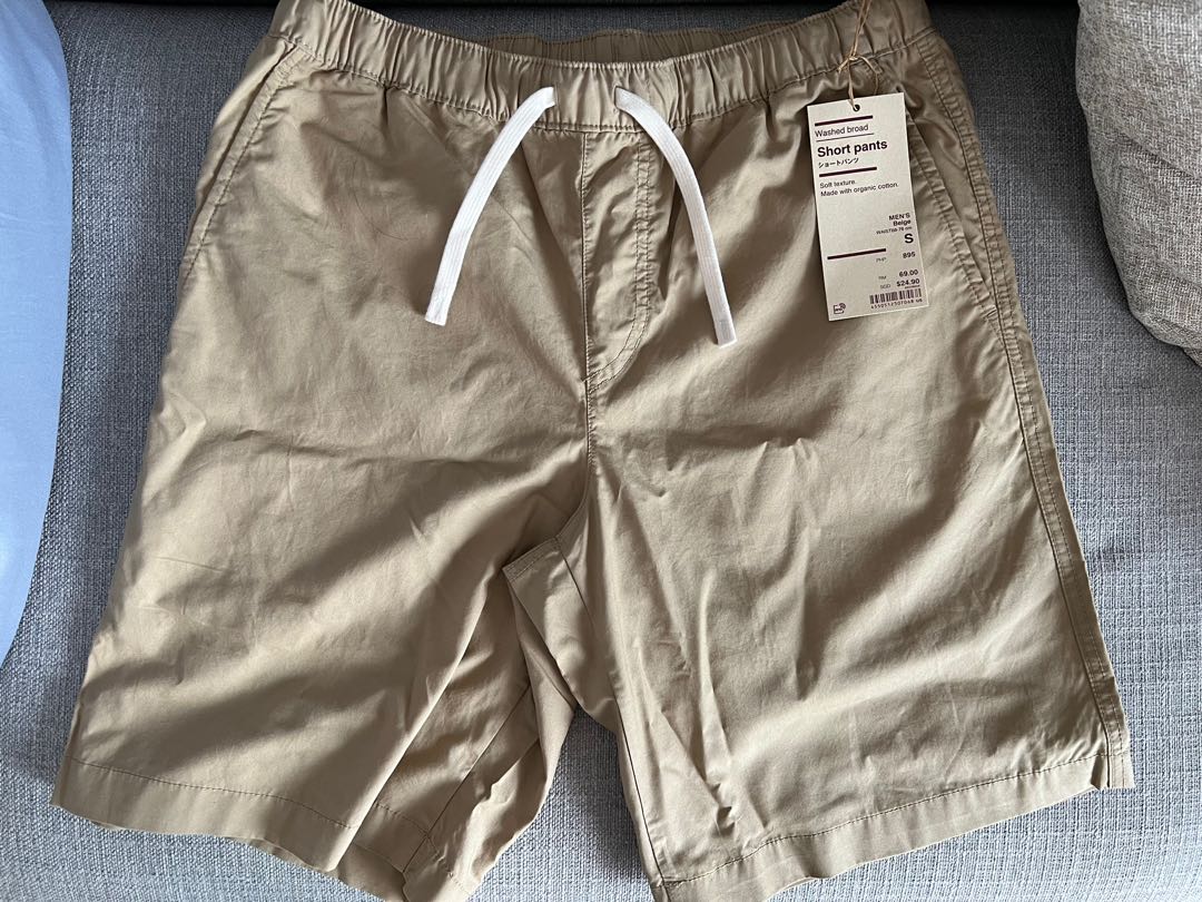 Muji brand new poplin shorts, Men's Fashion, Bottoms, Shorts on Carousell