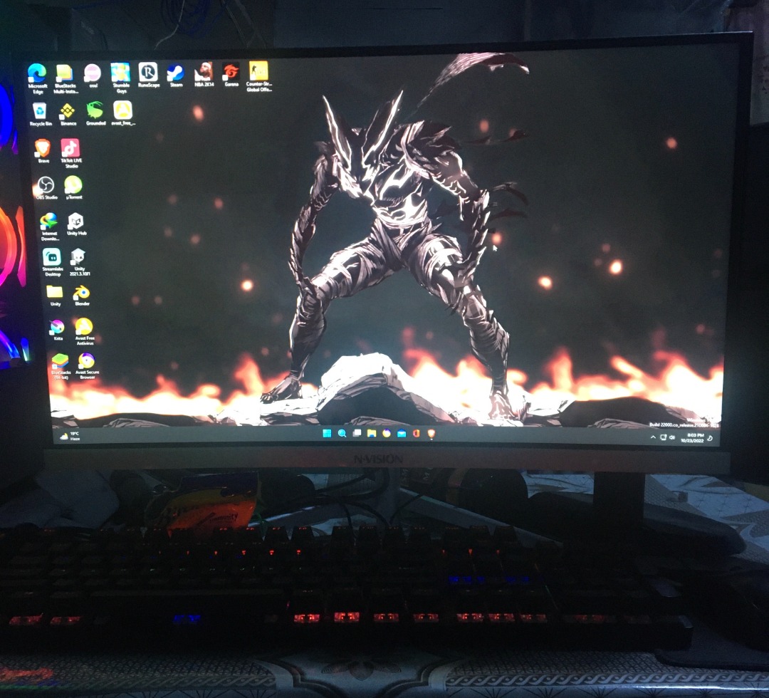 RUSH MONITOR N VISION 24INCHES CURVED MONITOR, Computers & Tech ...