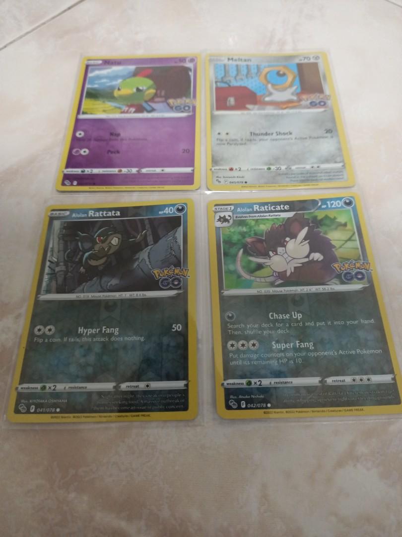 Natu RH, Meltan RH, Alolan Rattata RH, Alolan Raticate RH Reverse ...