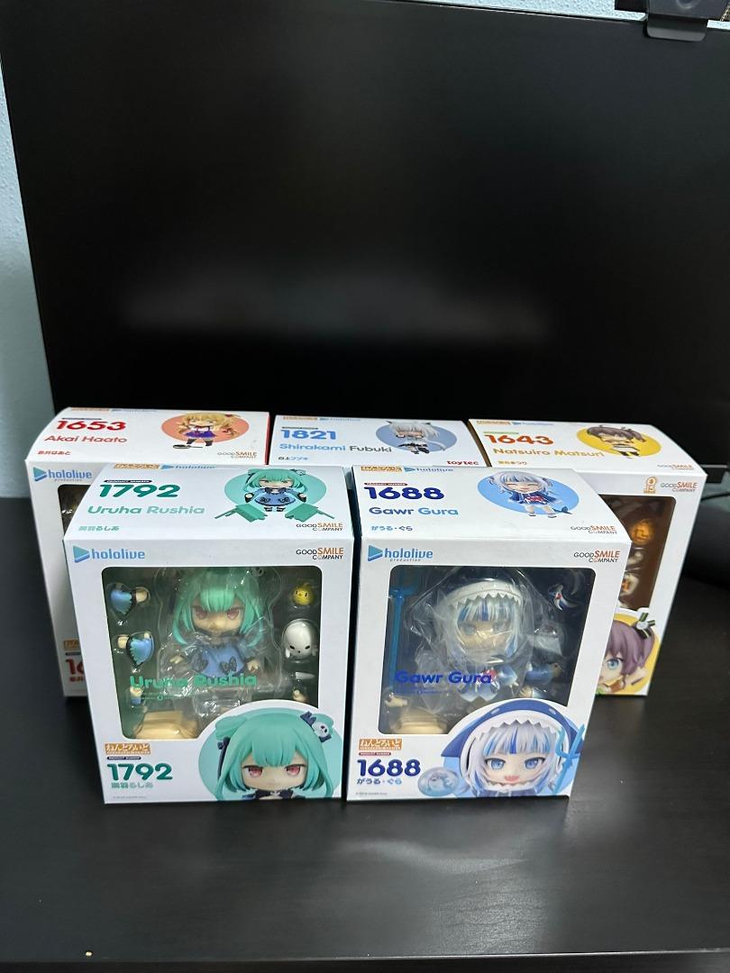 Nendoroid hololive figma 552 Shranui Flare 1821 Shirakami Fubuki 1688 Gawr Gura 1798 Oozora ...