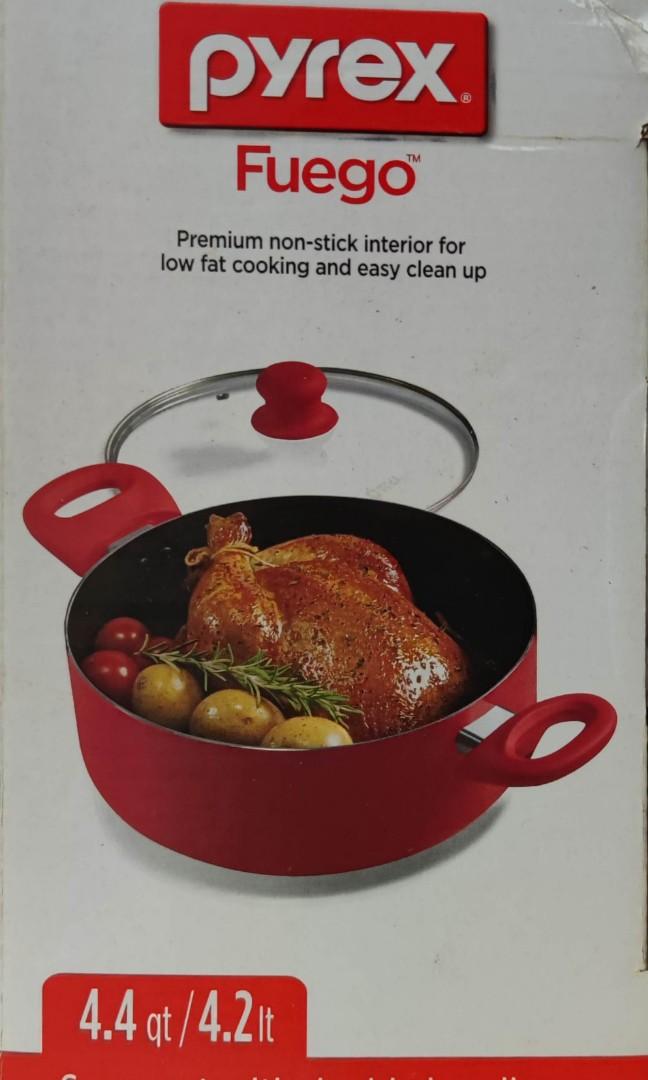 (New+ Box) Pyrex Fuego Saucepot + Lid 4.2l, TV & Home Appliances ...