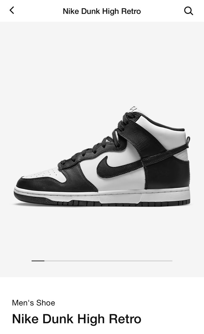 Nike Dunk low High Panda (Bought from official Nike, comes with receipt ...