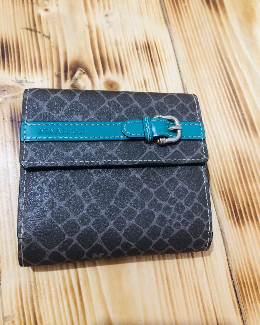 NINA RICCI short trifold wallet, Luxury, Bags & Wallets on Carousell