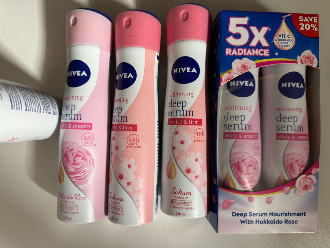 NIVEA deodorant sakura/hokkaido rose, Beauty & Personal Care, Fragrance ...