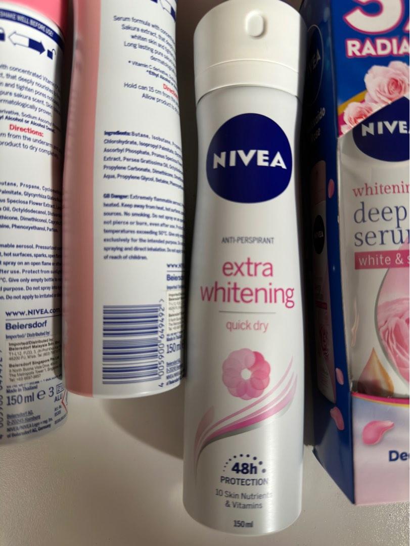 NIVEA deodorant sakura/hokkaido rose, Beauty & Personal Care, Fragrance ...
