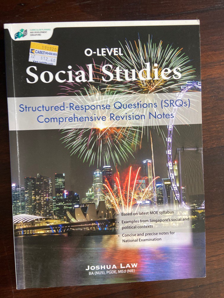 O-Level Social Studies Revision Notes for SRQs, Hobbies & Toys, Books ...