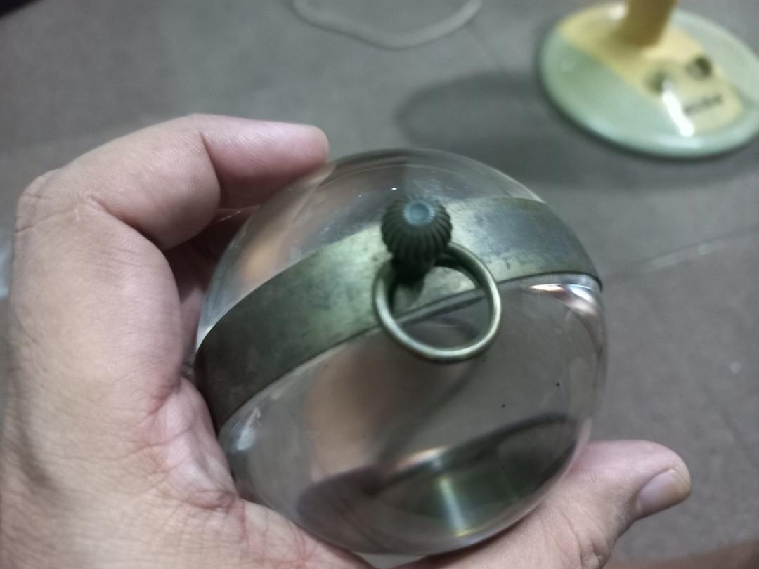 Omega Switzerland 1882 Crystal Ball Automatic Clock, Furniture & Home ...