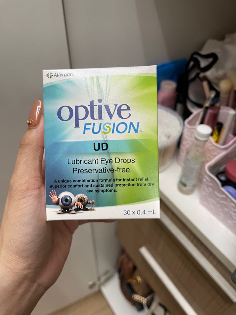 Optive fusion eye drops, Beauty & Personal Care, Vision Care on Carousell