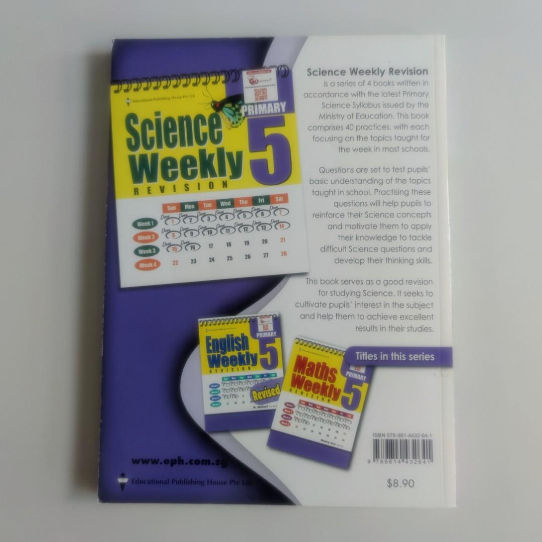 P5 Science Weekly Revision Hobbies And Toys Books And Magazines