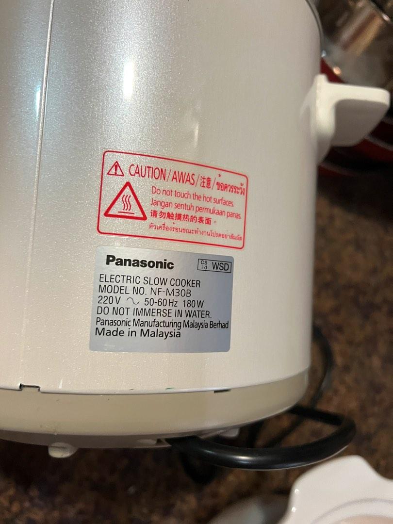Panasonic 3L ceramic pot slow cooker, great condition, TV & Home ...