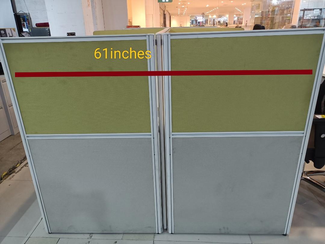 partition panel set back to back, Furniture & Home Living, Office ...