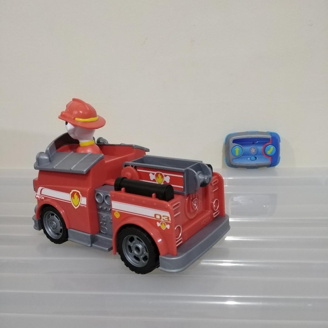 Paw Patrol Marshall Remote Control Fire Truck Toy for Baby Kids ...