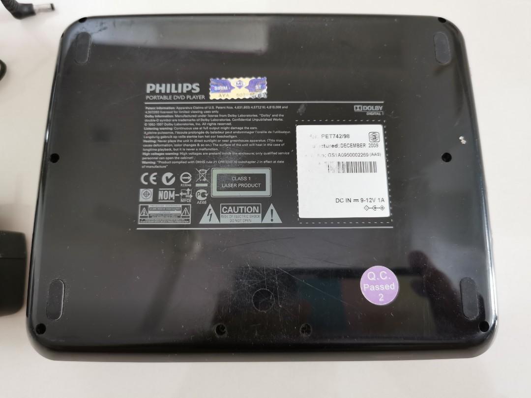 Philips Portable DVD Player, TV & Home Appliances, TV & Entertainment ...