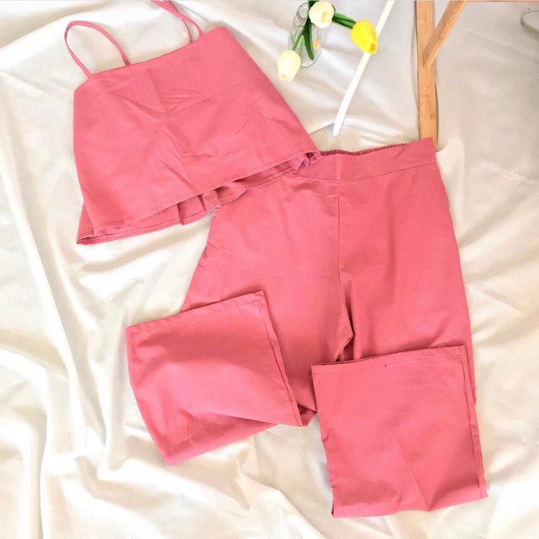 Pink Linen - coords, Women's Fashion, Dresses & Sets, Sets or ...