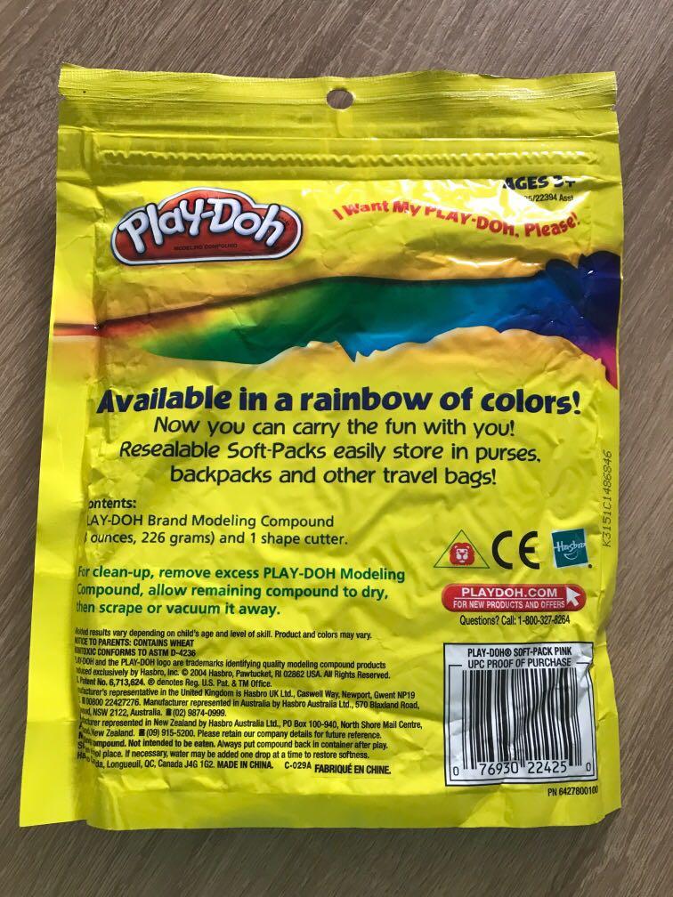 Playdoh Doh Soft Pack - Pink, Hobbies & Toys, Toys & Games on Carousell