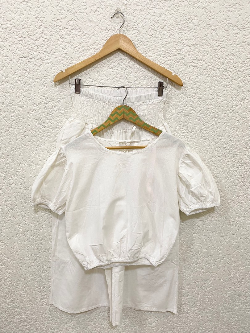 Plus size White Coords/Terno, Women's Fashion, Dresses & Sets, Sets or ...