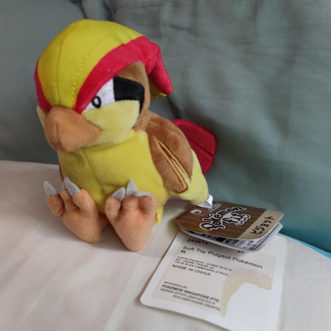 Pokemon Center Pidgeot Sitting Plush 6 inch Fit, Hobbies & Toys, Toys ...