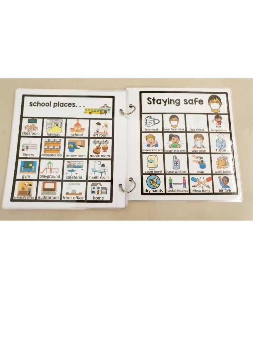 PORTABLE COMMUNICATION CARDS ; VISUAL CUES ; AUTISM ; SPECIAL NEEDS ...