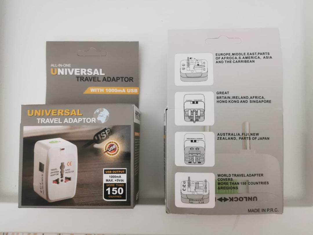 Power Socket Adapter Universal Travel Dual USB Adapter Plug Socket ...