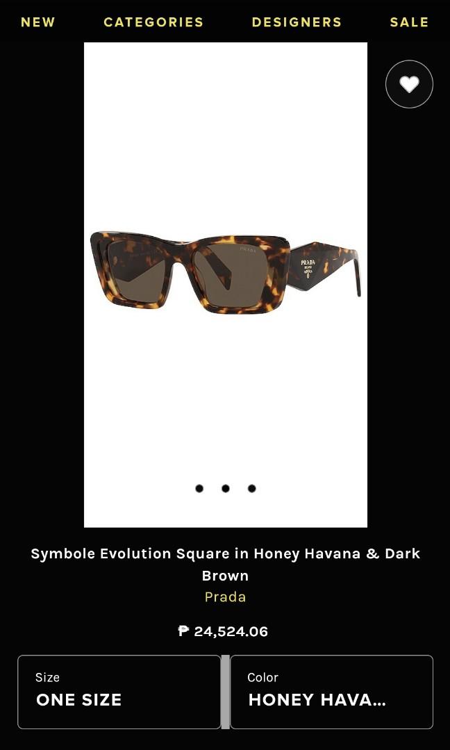 Prada Symbole Sunglasses 2022 collection, Men's Fashion, Watches ...