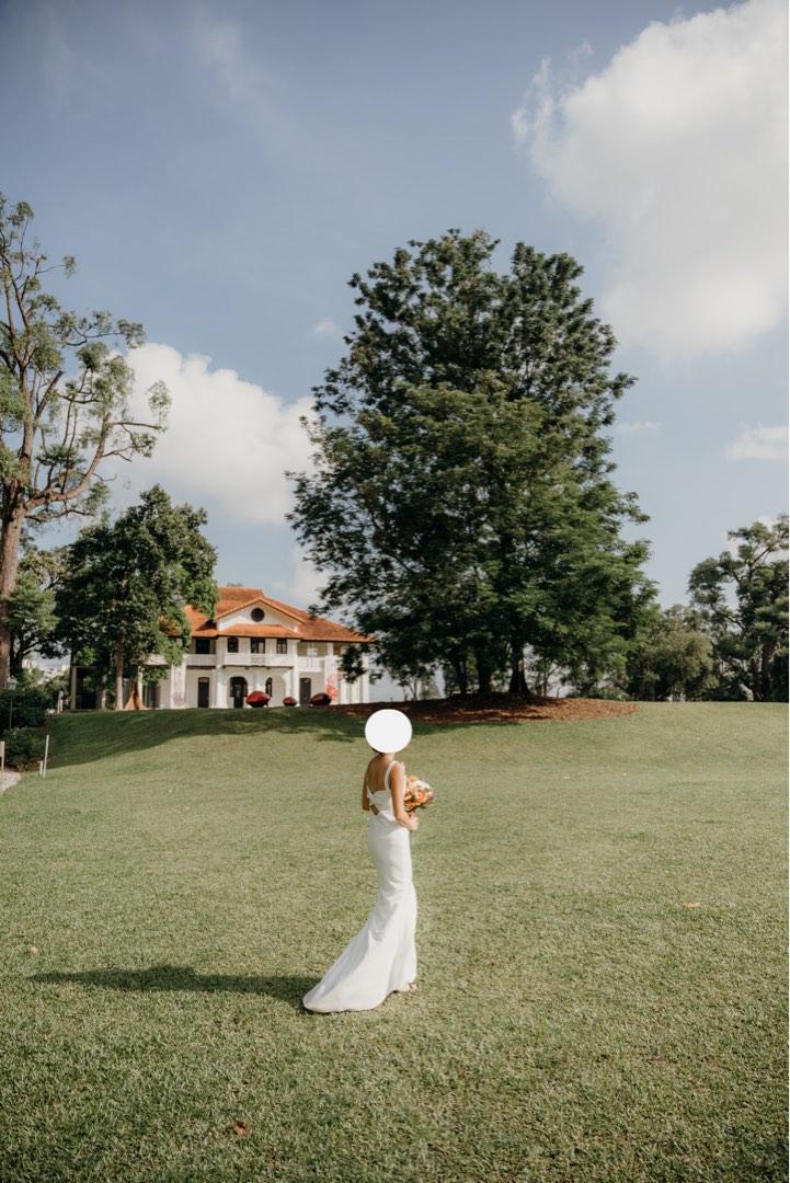 Pre wedding shoot PWS dress/white wedding gown, Women's Fashion ...