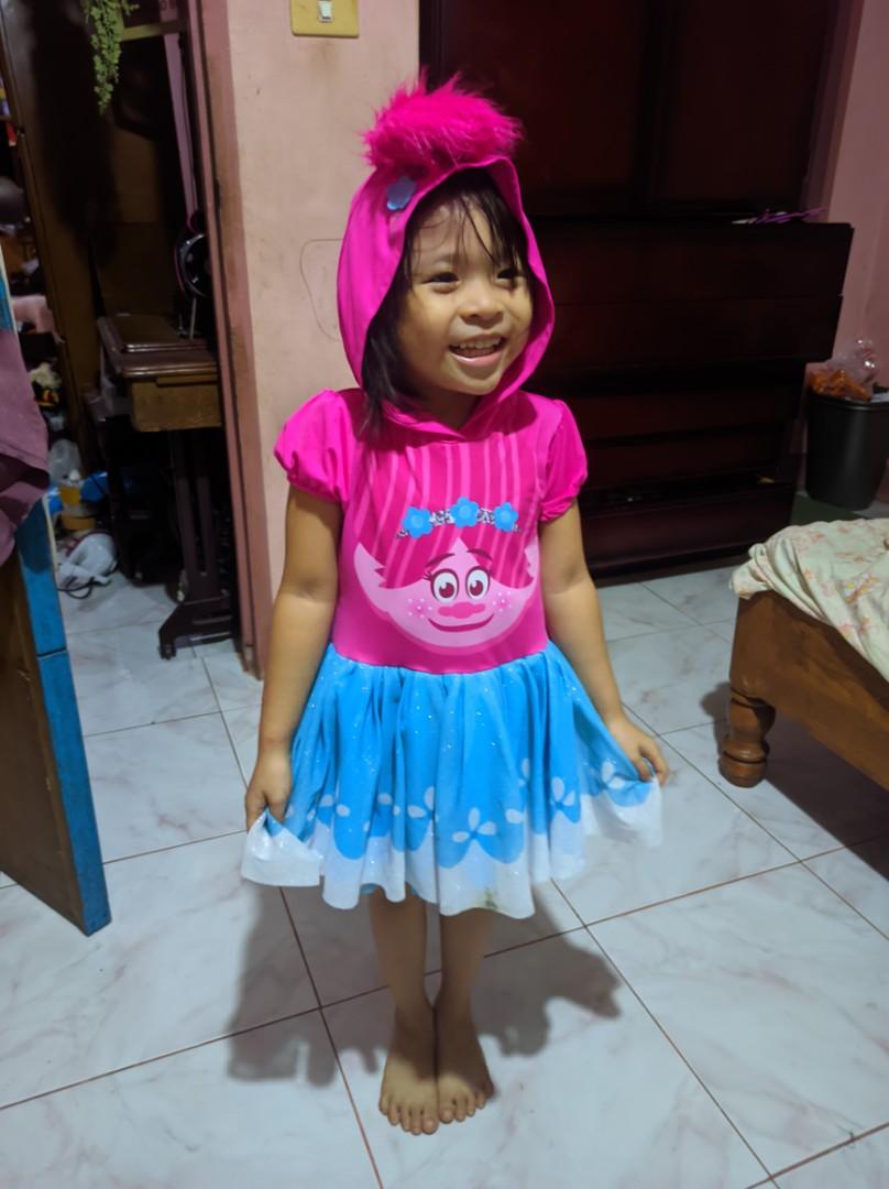 Princess poppy trolls costume dress 2-4 years old, Hobbies & Toys, Toys ...