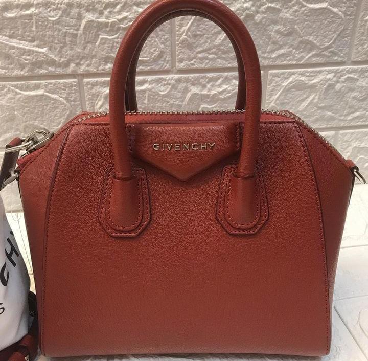 READY!! Givenchy Antigona Mini Doppio Manilo Terracotta VVGC with ...